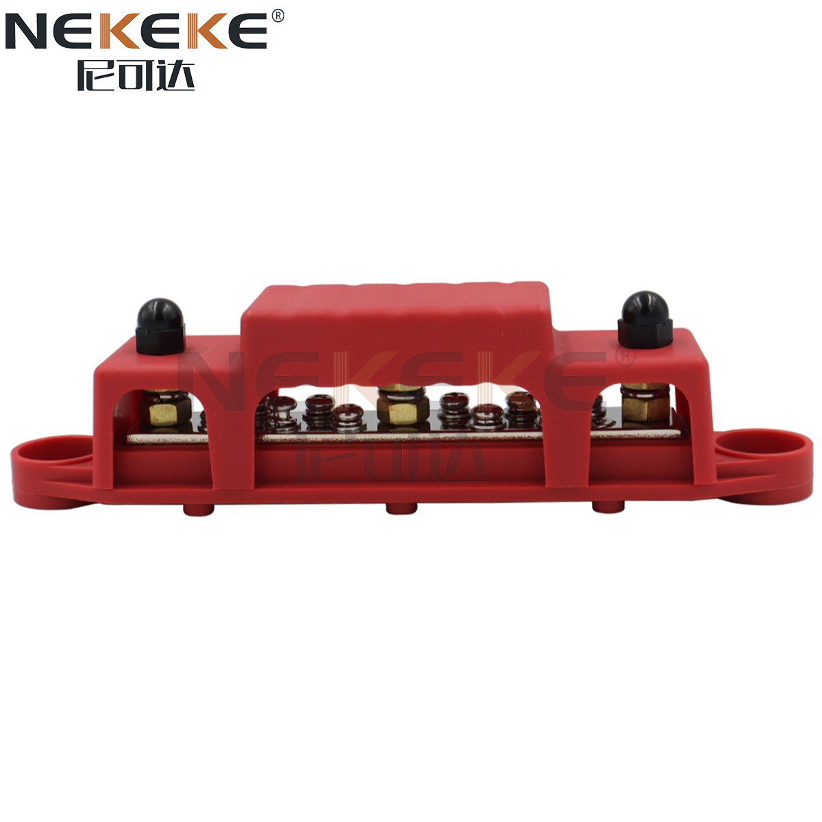M6 Screw Stud Marine Bus Bar PA66 Boat Wiring Terminal Block 250A 48V DC